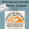 2024 Special Convention Sticker Template Customized Philadelphia ...