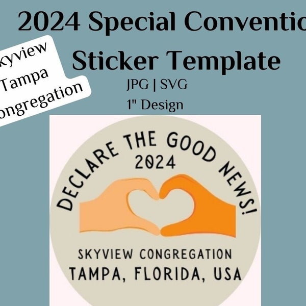 2024 Special Convention Sticker Template Philadelphia Convention Gifts ...