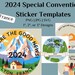 2024 Special Convention Sticker Template Lyon, France Convention Gifts ...