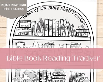 Books of the Bible Bookshelf Coloring Printable Bible - Etsy UK