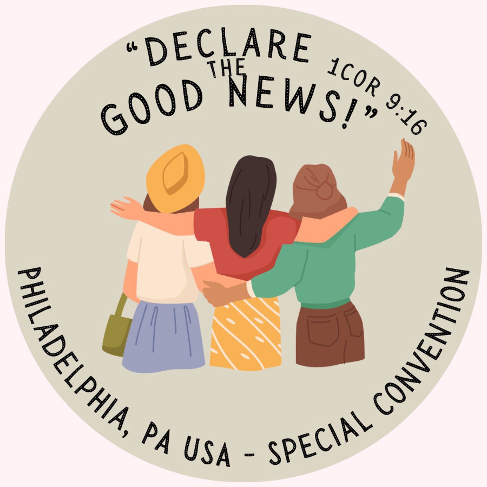 2024 Special Convention Sticker Template Customized Philadelphia ...