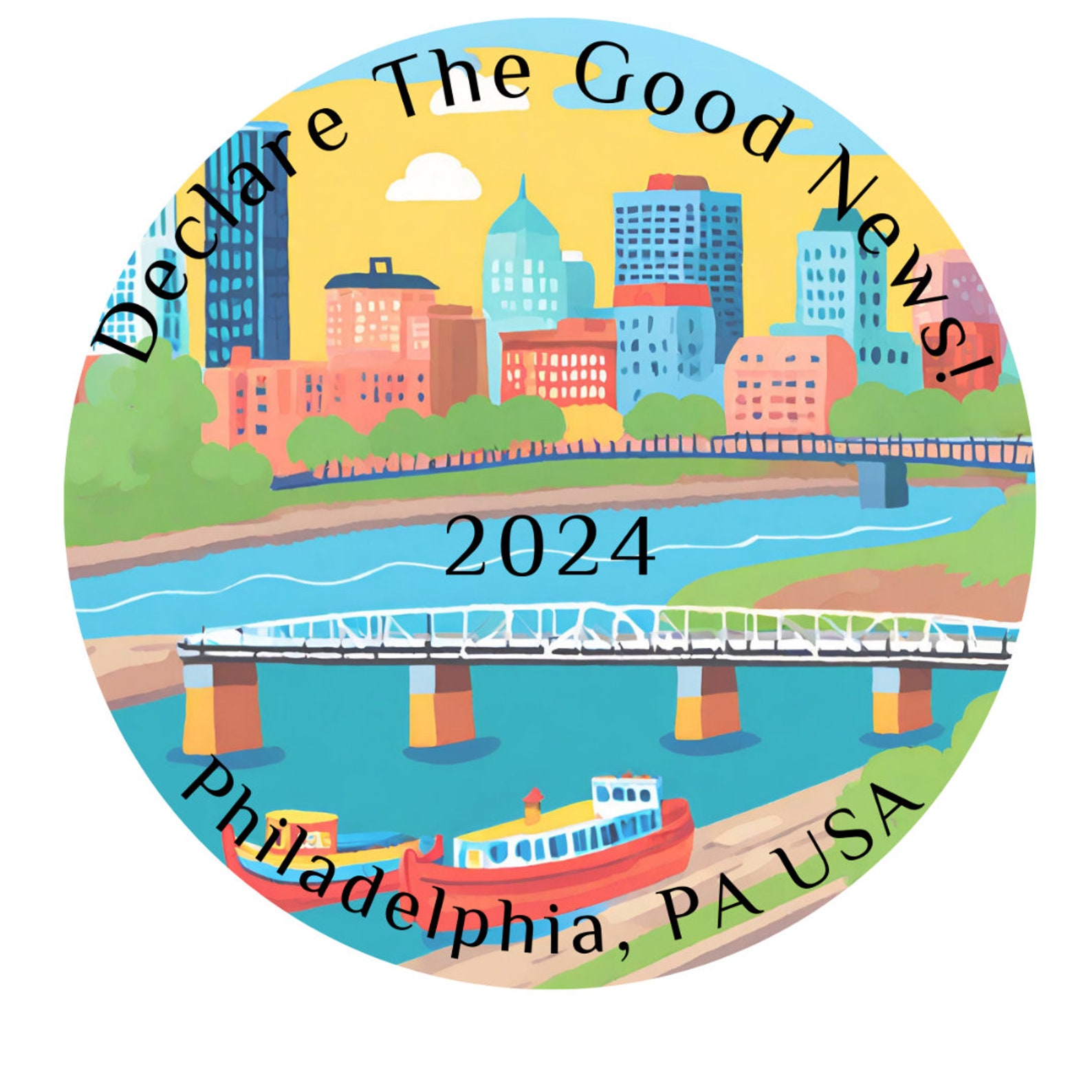 2024 Special Convention Sticker Template Customized Philadelphia ...