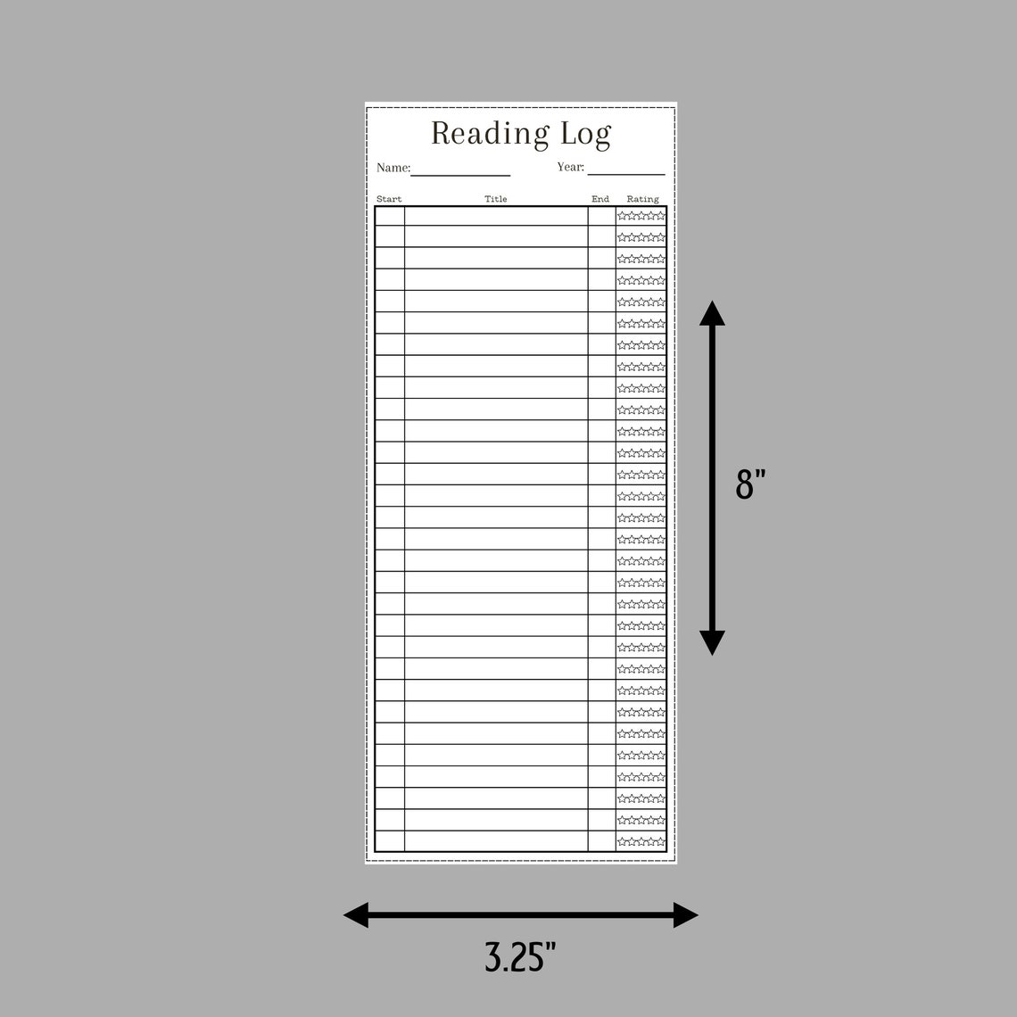 Reading Log Bookmark Printable | Track Your Reading | Book Tracker ...