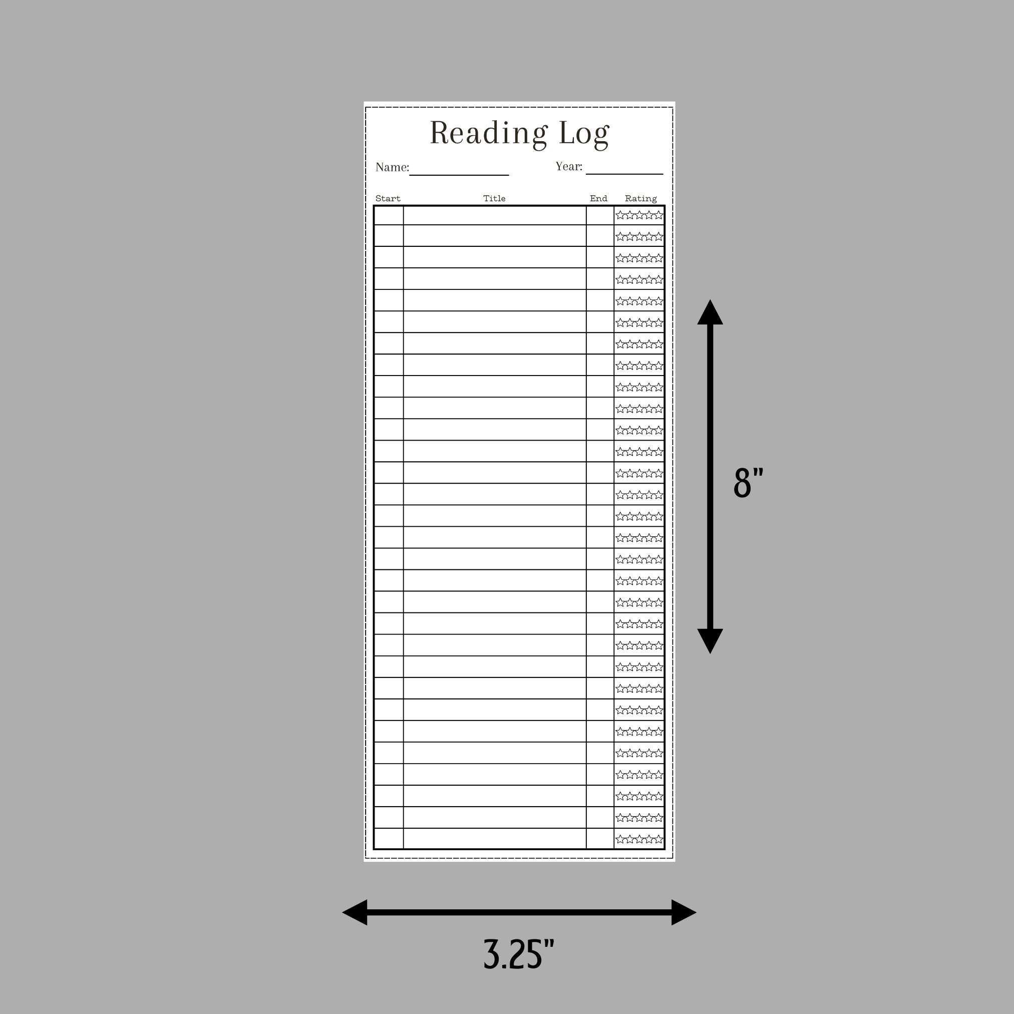 Reading Log Bookmark Printable | Track Your Reading | Book Tracker ...