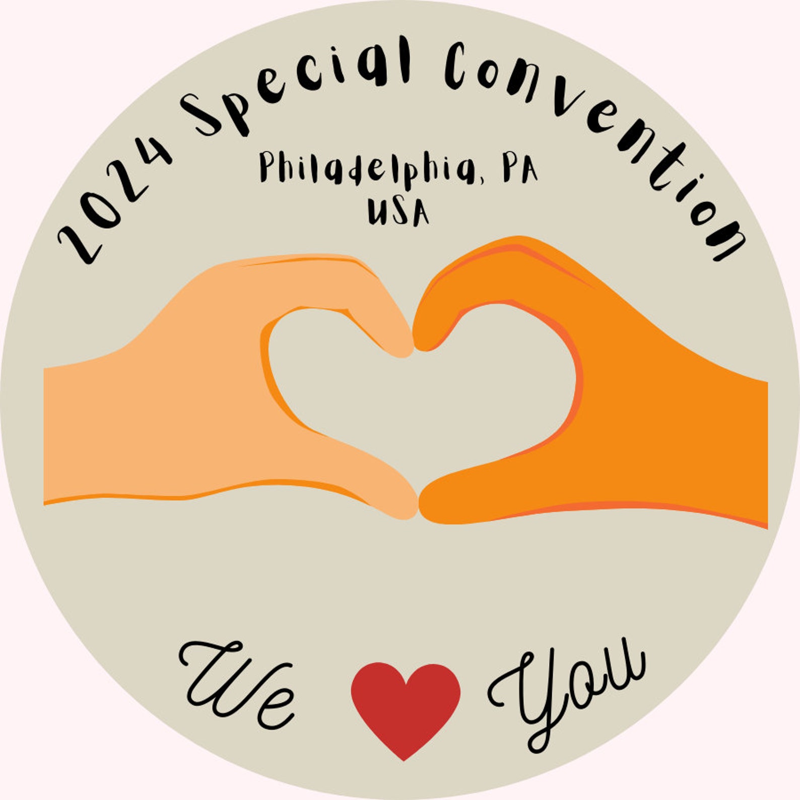 2024 Special Convention Sticker Template Customized Philadelphia ...