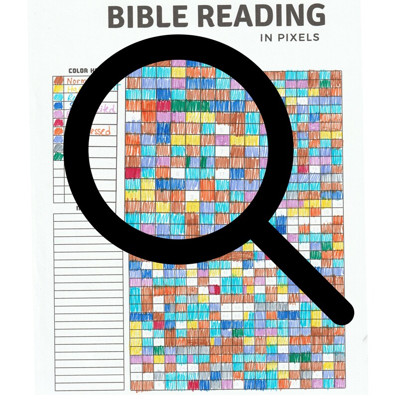 Bible Reading Tracker: Pixel Journal, Mood and Insight (digital ...
