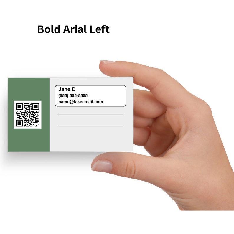 JW Contact Card Labels With Personalized Contact Information | Fits All ...