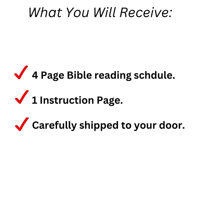 PHYSICAL VERSION 2-year Chronological Bible Reading Plan | Laminated ...