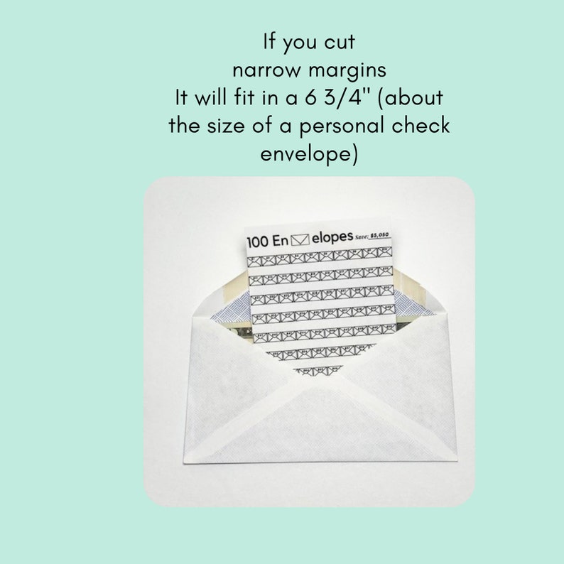 100 Envelope Challenge A6 Low Income Money Savings Tracker Small ...