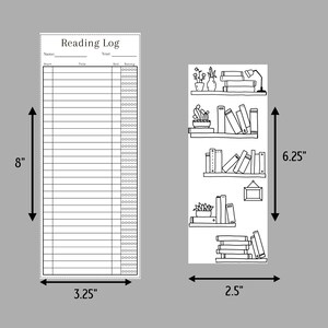 Printable Reading & Book Lover's Bookmark Bundle | Book Log, Quote ...