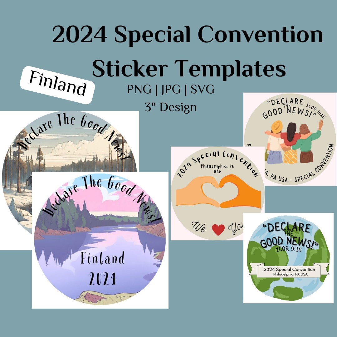 2024 Special Convention Sticker Template Helsinki Finland Convention ...