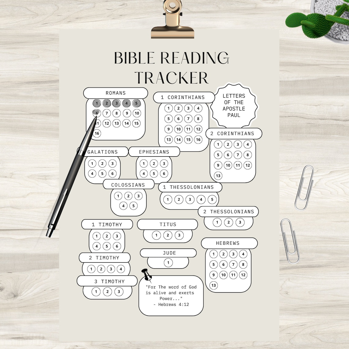 Modern Minimalist Bible Reading Progress Tracker Bible Book Tracker ...