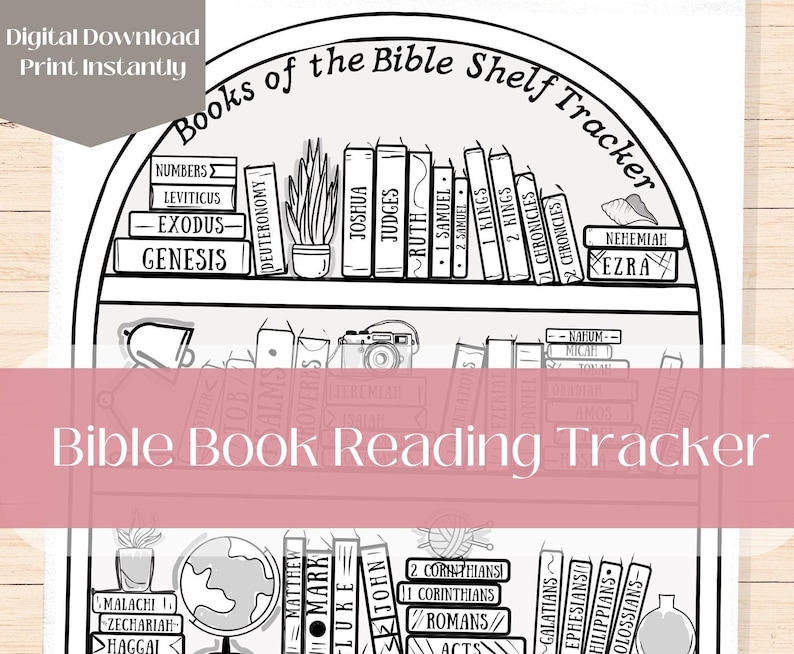 Bible Bookshelf Coloring Page | Books of the Bible Coloring Sheet ...