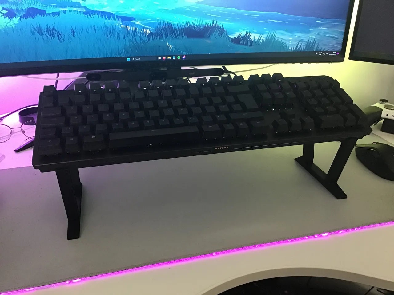 Razer Huntsman Elite Keyboard Stand/riser / Ergonomic Gaming - Etsy