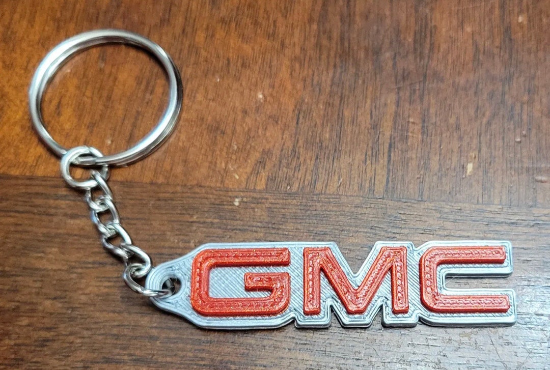 GMC Keychain / Engraved Personalized Truck Logo Keyring / Custom Car ...