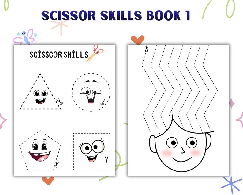 Printable Scissor Skills Worksheets for Kids | Cutting Practice Pages ...