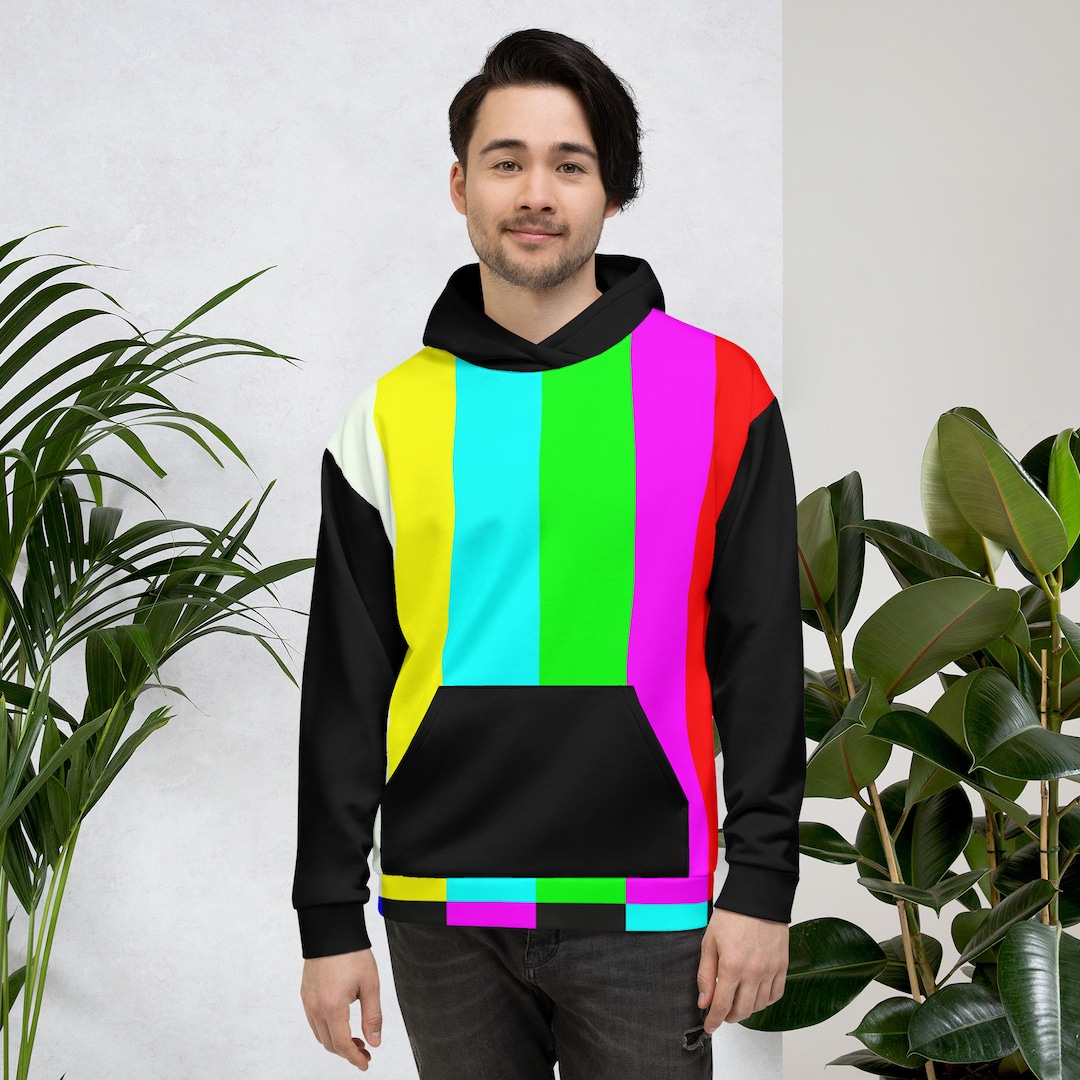 TV Color Bars Unisex Hoodie - Etsy