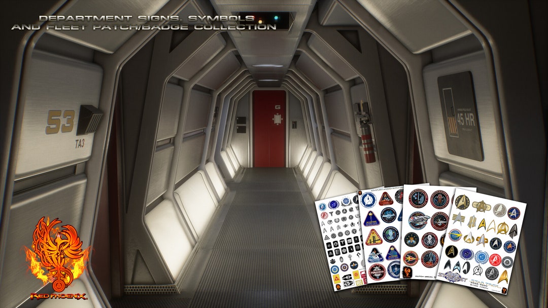 Starfleet/starship Patch Decal Set Multiple Applications - Etsy