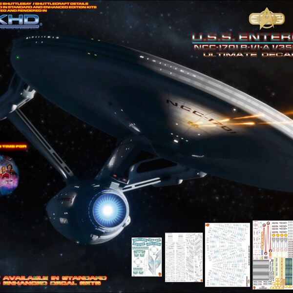 Star Trek Model Kit Decals - Etsy