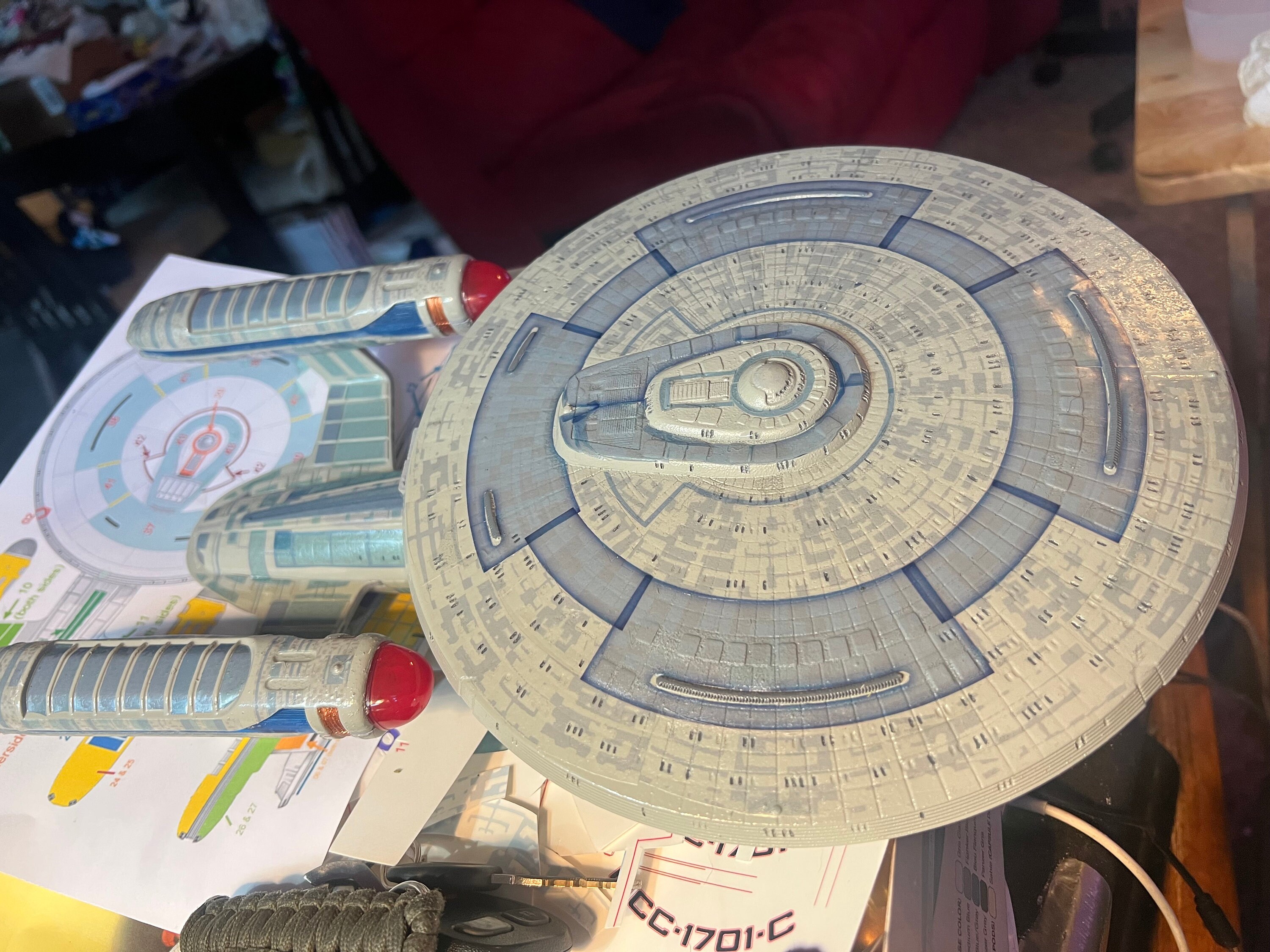 U.S.S. Enterprise-c Scale 1/1400 Aztec / Hull Decal Set - Etsy