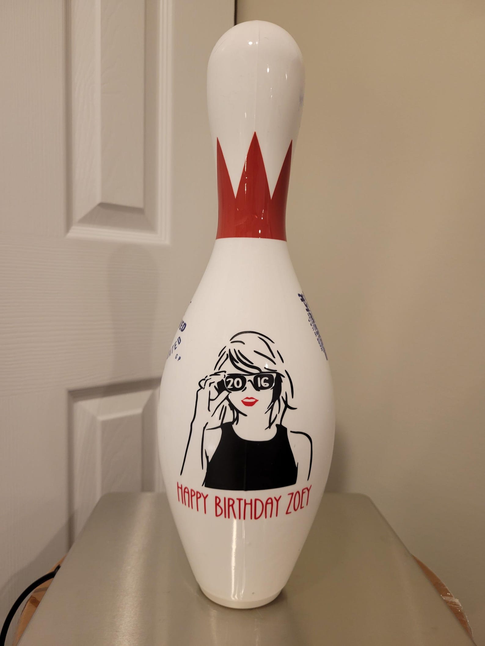 Birthday Bowling Pin, Bowling Party, Gift for Bowler, Bowling Keepsake ...