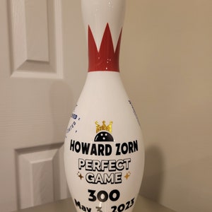 Personalized Bowling Pin, Bowling Gift, Bowling Trophy, Bowling ...