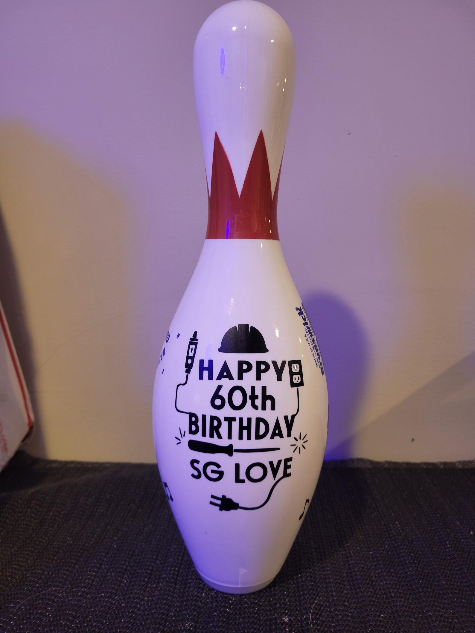 Birthday Bowling Pin, Bowling Party, Gift for Bowler, Personalized ...