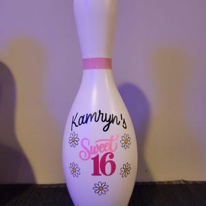 Birthday Bowling Pin, Bowling Party, Gift for Bowler, Bowling Keepsake ...