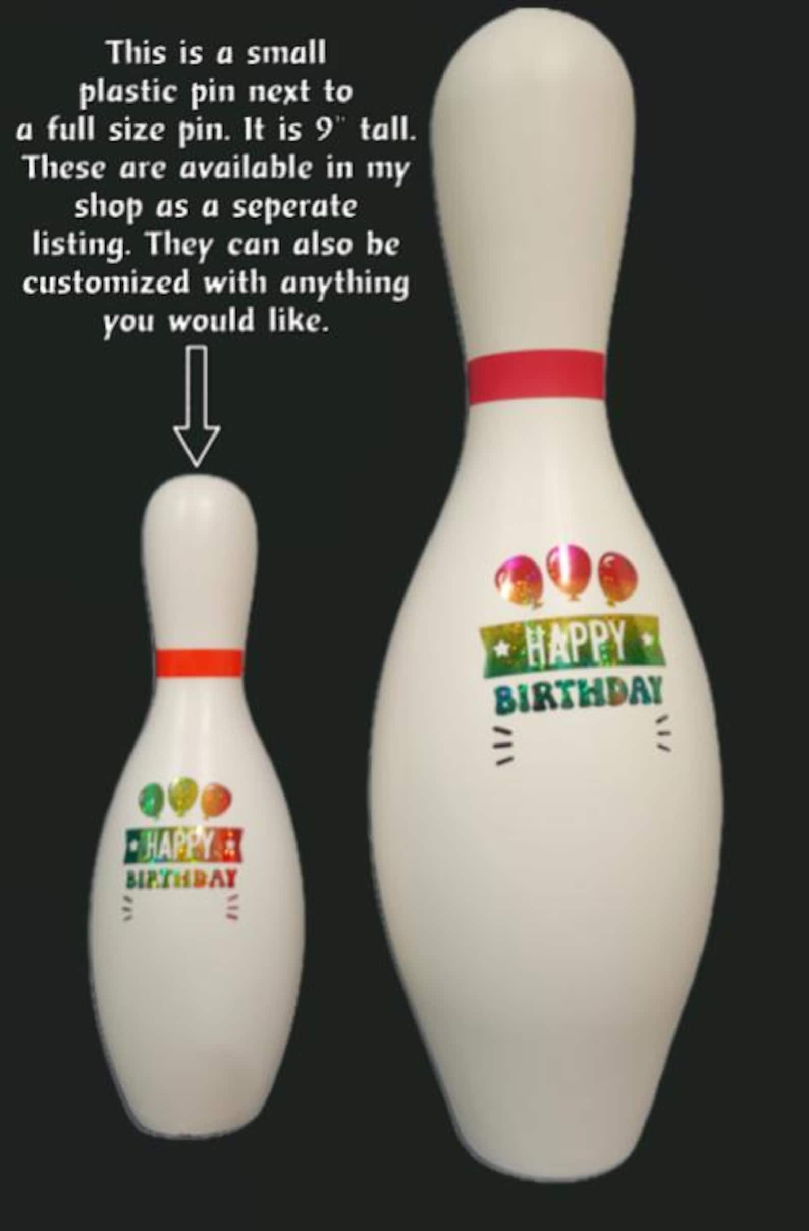 Birthday Bowling Pin, Bowling Party, Gift for Bowler, Personalized ...