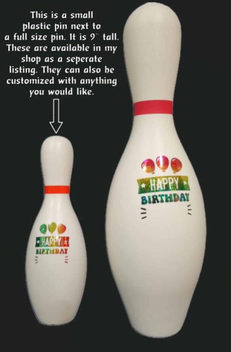 Birthday Bowling Pin, Bowling Party, Gift for Bowler, Bowling Keepsake ...