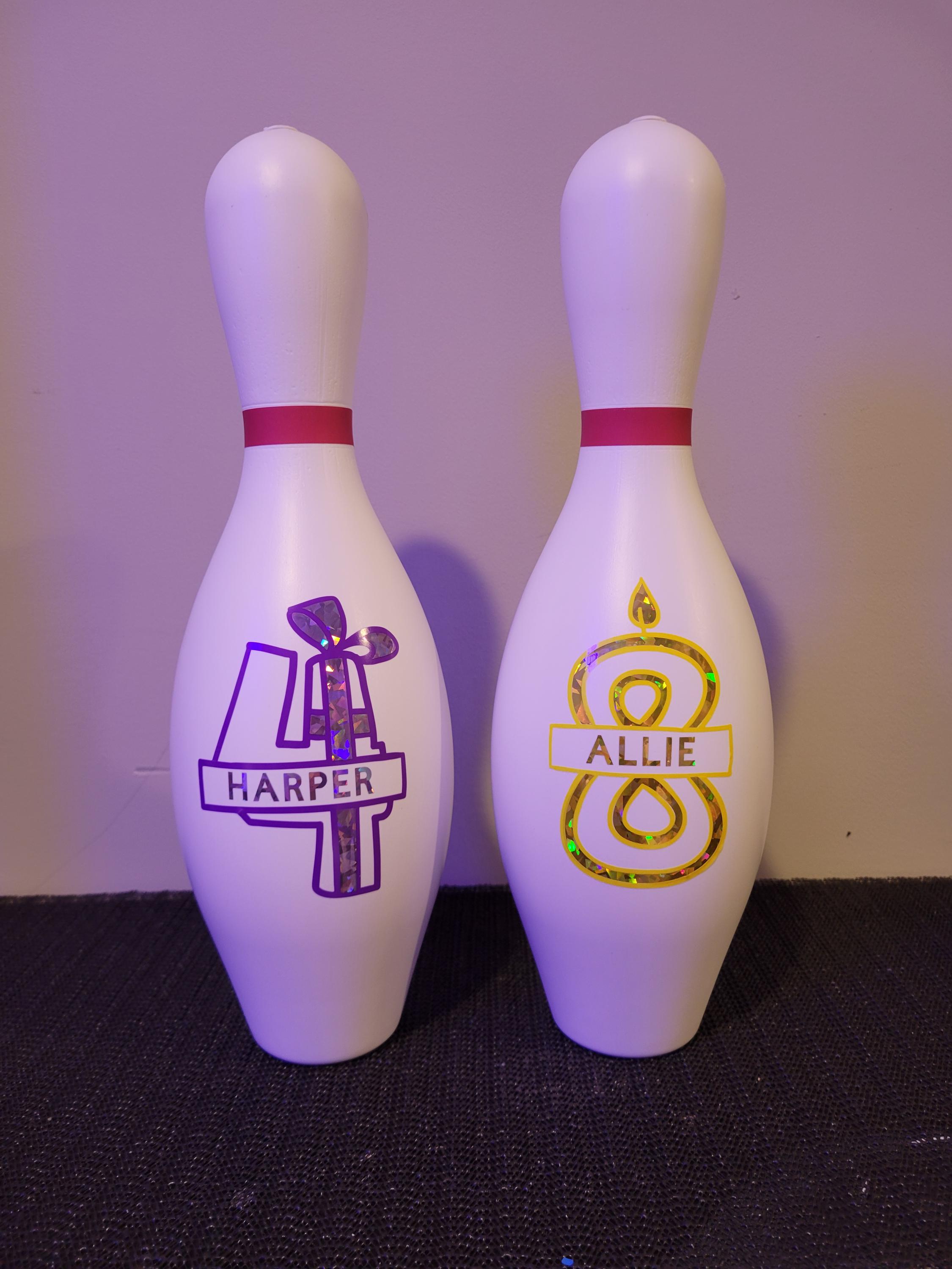 Birthday Bowling Pin, Bowling Party, Gift for Bowler, Personalized ...