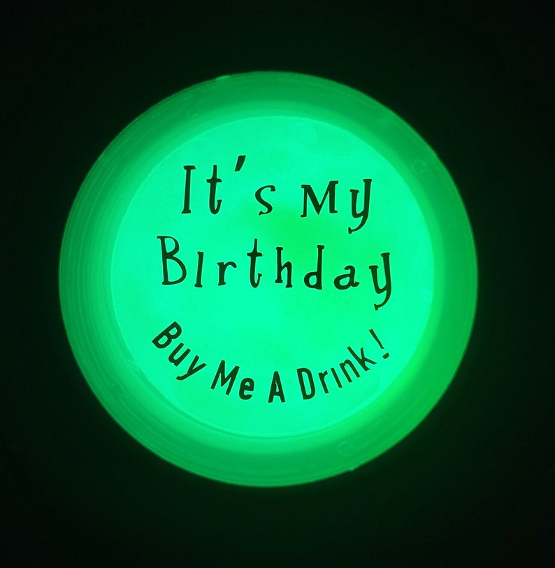Custom Stick on Glow Badge for Bachelorette Party, Birthday, Holiday ...