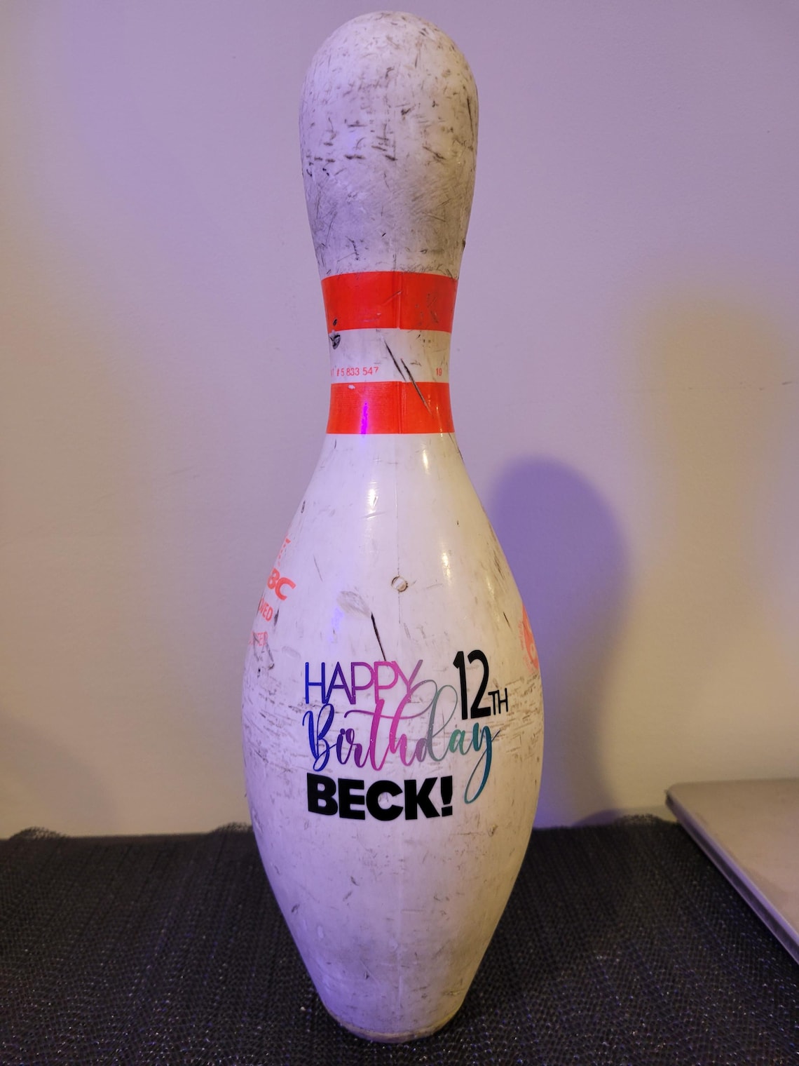 Birthday Bowling Pin, Bowling Party, Gift for Bowler, Personalized ...