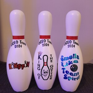 Small Plastic Pin, Personalized Bowling, Bowling Gift, Bowling Trophy ...