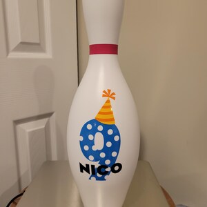 Birthday Bowling Pin, Bowling Party, Gift for Bowler, Bowling Keepsake ...