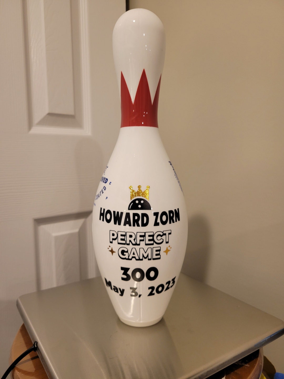 Personalized Bowling Pin, Bowling Gift, Bowling Trophy, Bowling League ...
