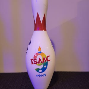 Birthday Bowling Pin, Bowling Party, Gift for Bowler, Bowling Keepsake ...