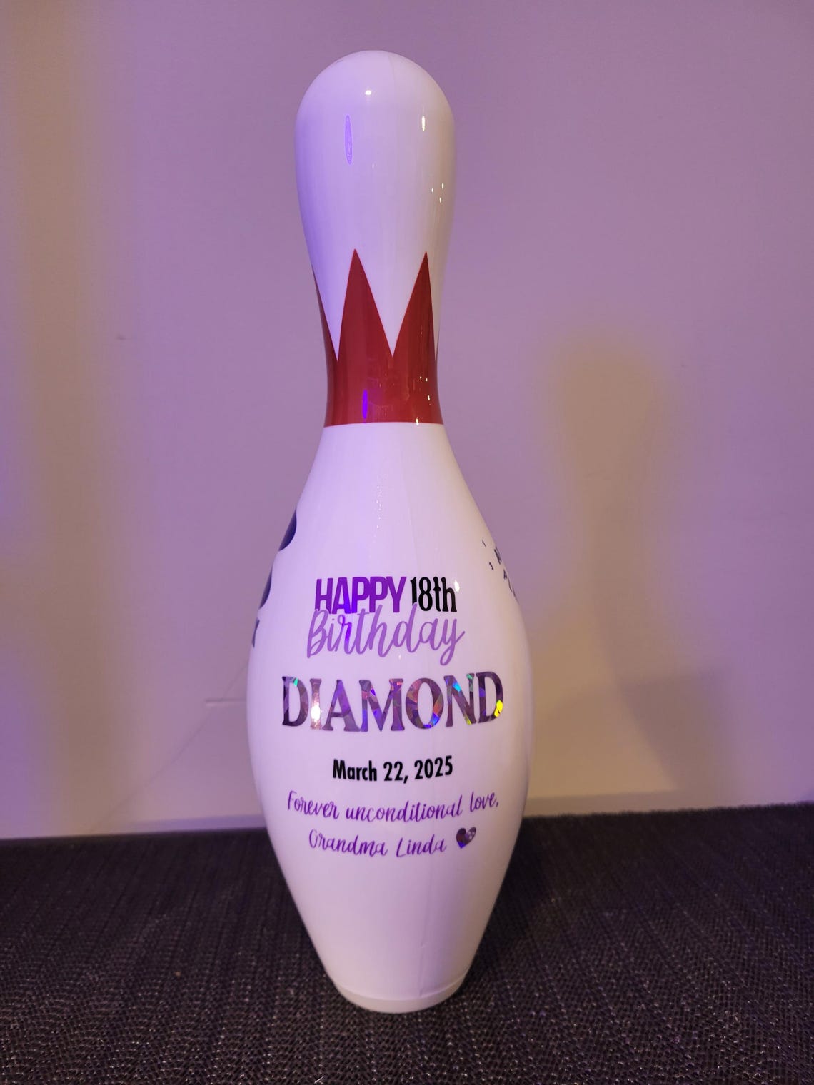 Birthday Bowling Pin, Bowling Party, Gift for Bowler, Personalized ...