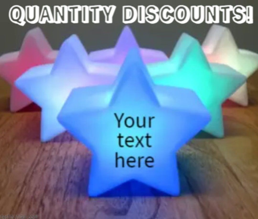 Light up Star Place Card, Place Setting, Table Number, Seating ...