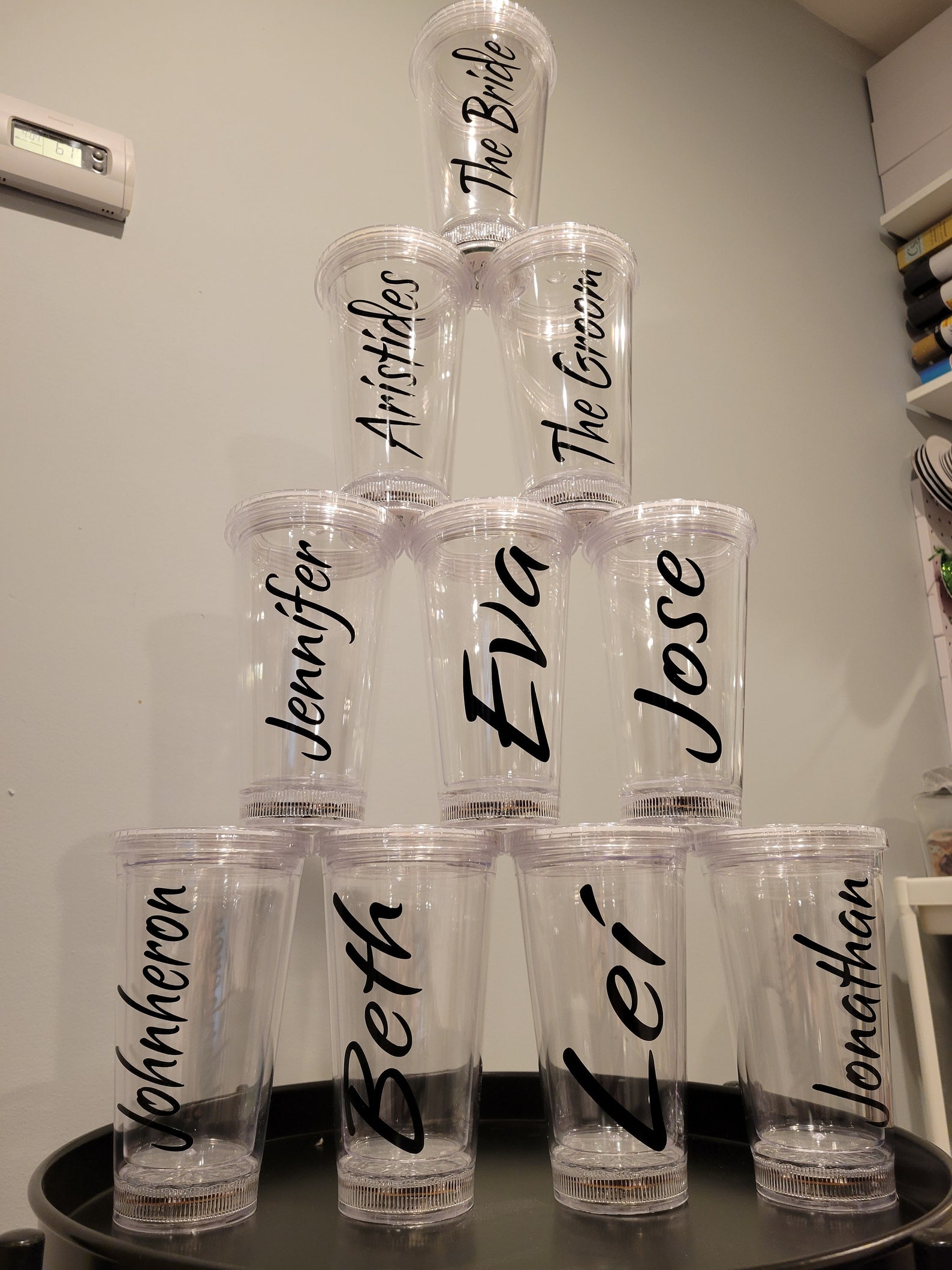 Light up No Spill Cup, Bridal Party, Birthday Cup, Custom Cup ...