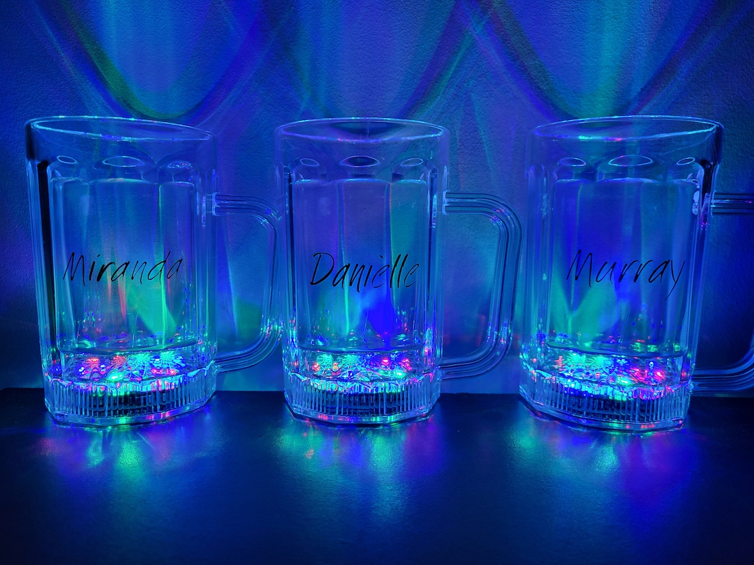 Light up Beer Mug, Birthday Party, Bachelor Party, Bachelorette Party ...