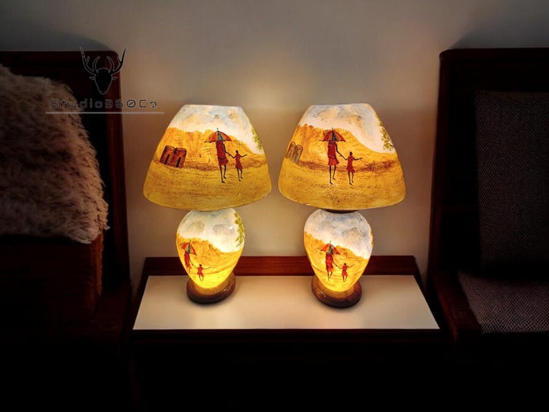 22 Thematic Handmade Camel Skin Table Lamp for Room Decor Lamps for ...