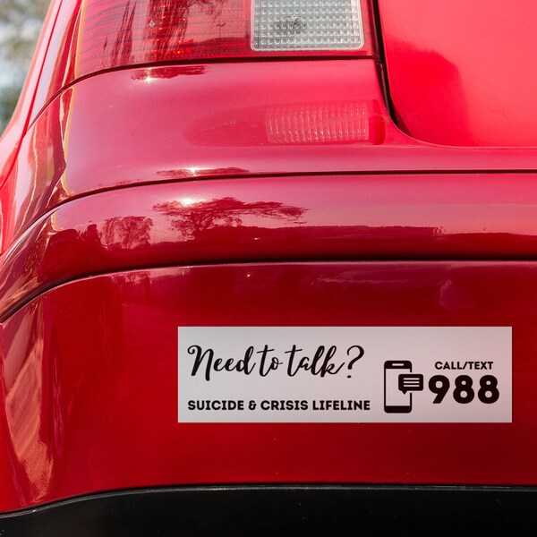 Suicide Hotline Sticker - Etsy