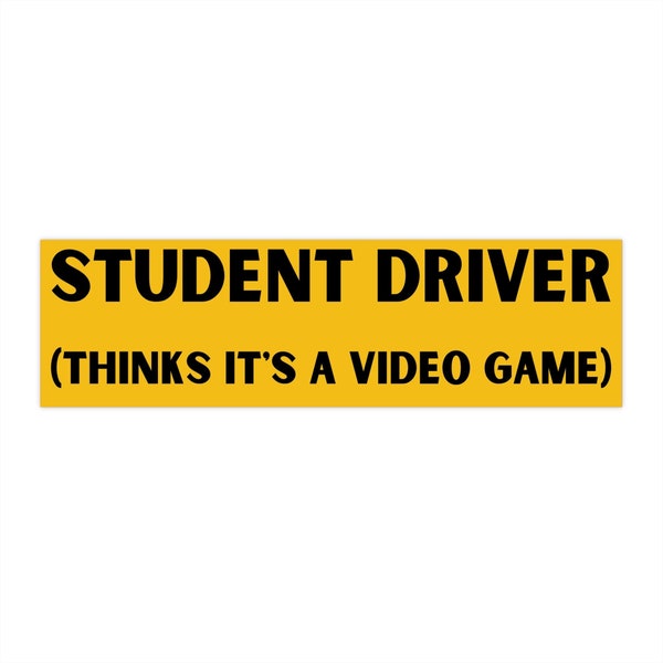 Student Driver Bumper Stickers - Etsy