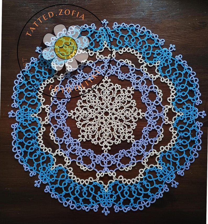 Dalmacija - Tatting Doily Pattern PDF - Etsy
