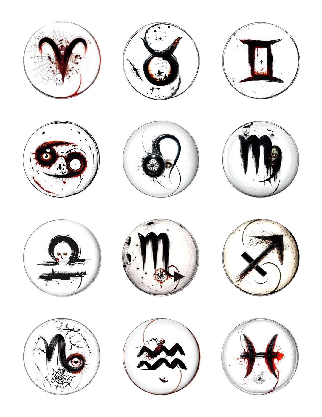 Tyler Pack Astrology Symbols Wheels Posters - Etsy