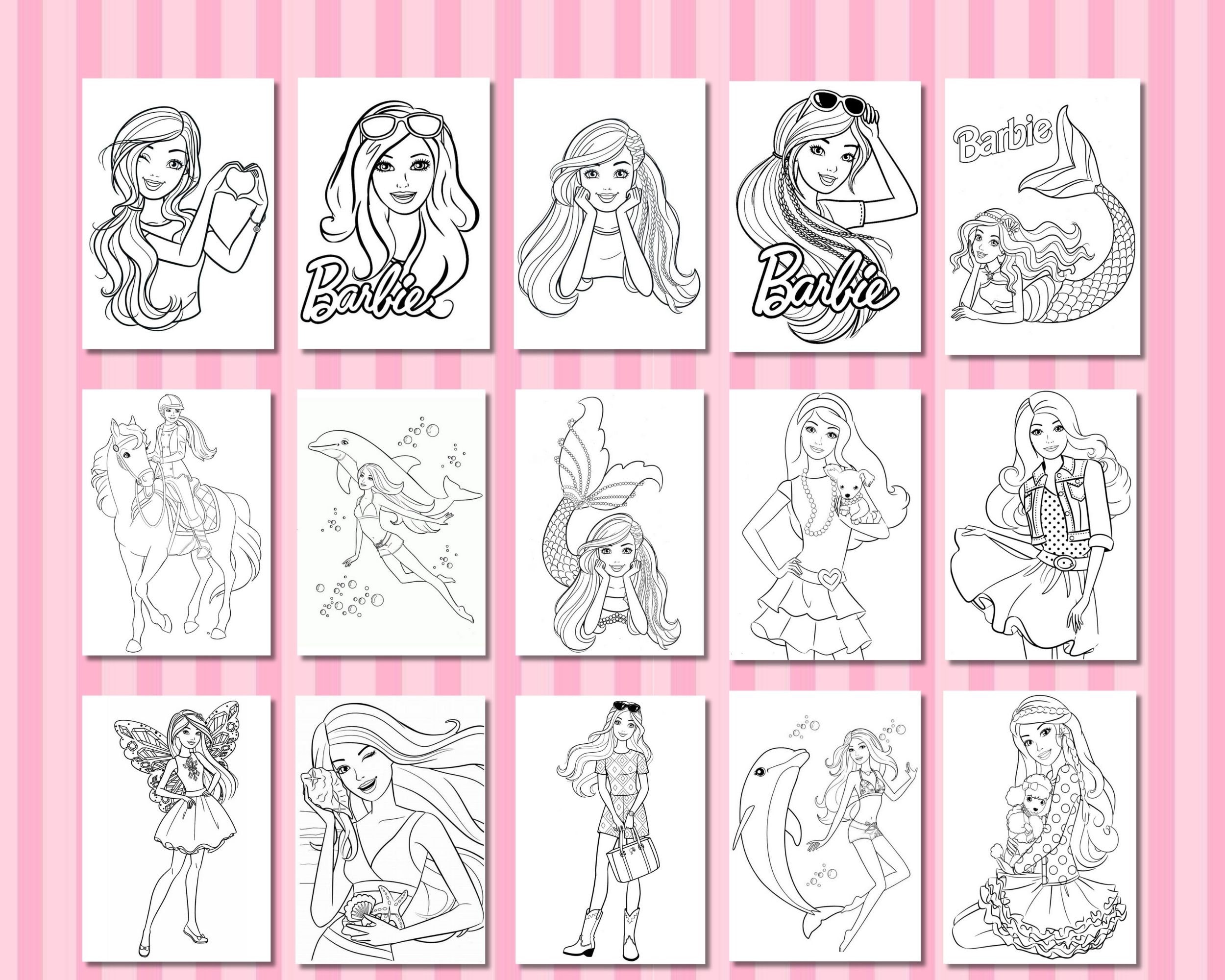 Barbie Coloring Book PDF Printable Coloring Pages Girls Coloring Book ...