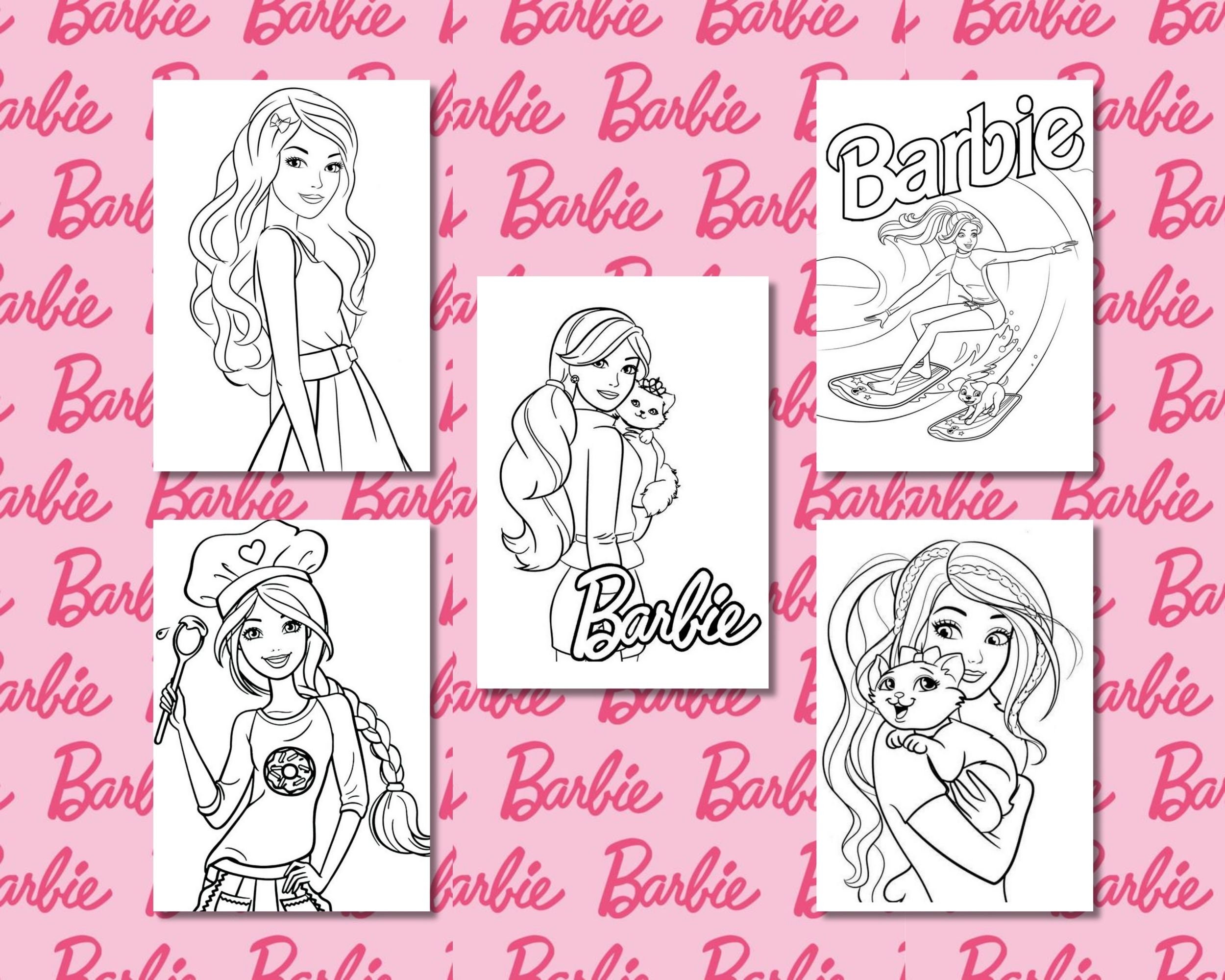 Barbie Coloring Book PDF Printable Coloring Pages Girls Coloring Book ...