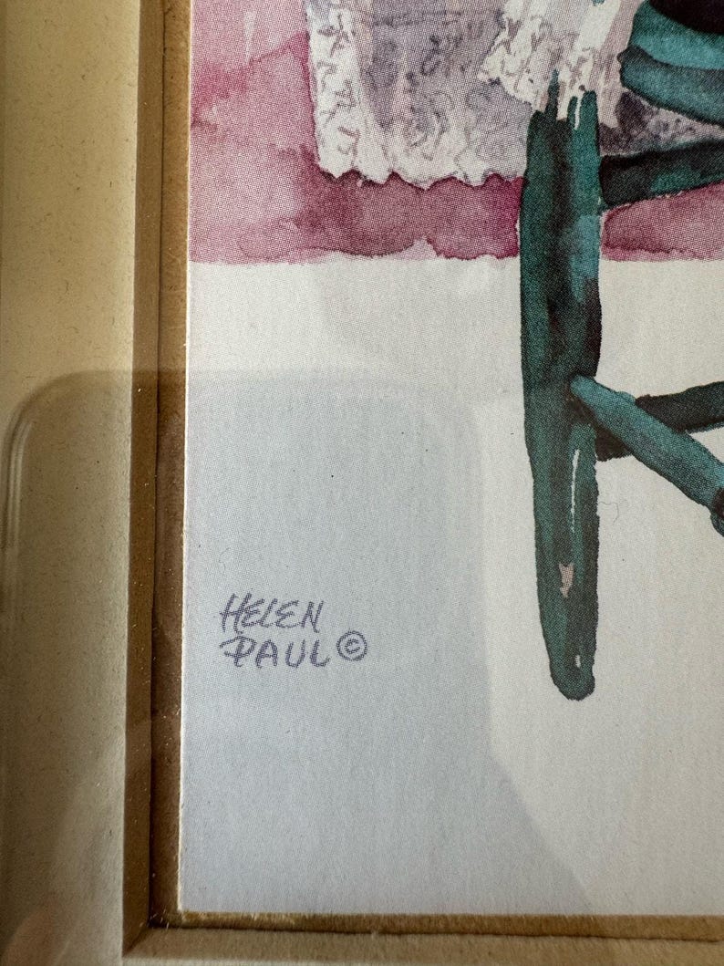 Sitting Pretty - Helen Paul Framed 12x10 - Etsy