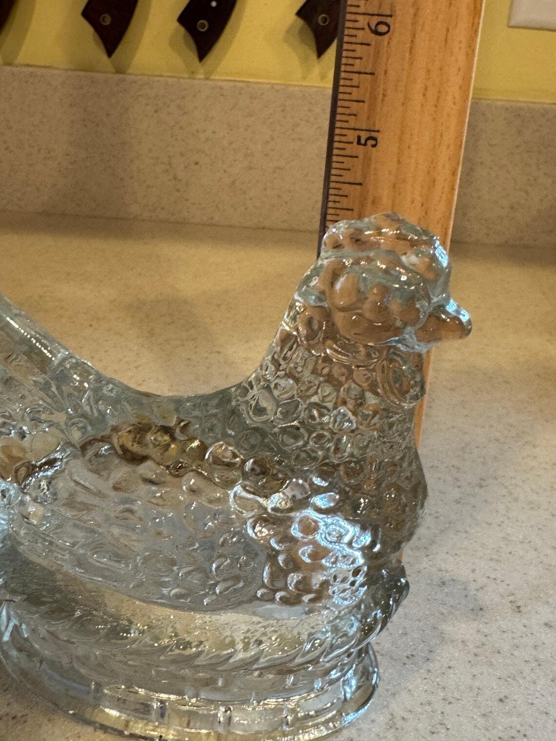 Vintage Glass Chicken Hen Nest Candy Container JH Millstein - Etsy